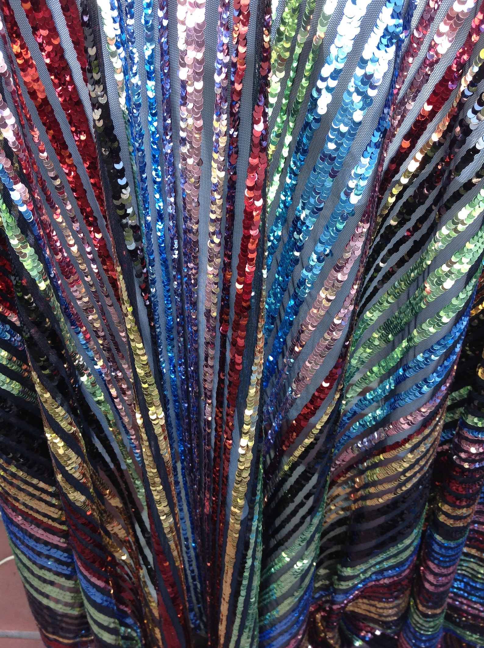 Newhigh Quality 1 Yard Multicolor Sequin Fabricstripe - Etsy