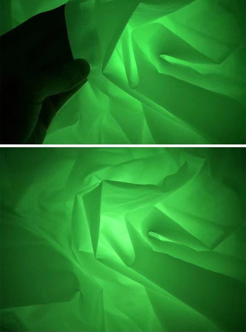 Reflective Fluorescent Fabric,luminous Fabric,no Stretch Changing Color ...