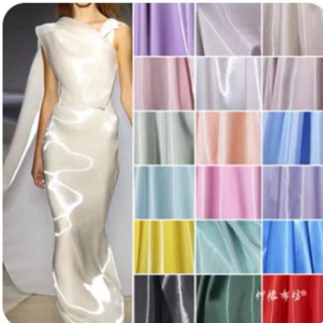 1 Yard Shiny Imitation Memory Fabric,suit Fabric,t-shirt Fabric ...