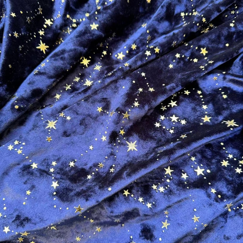 Blue Star Dress Velvet - Etsy