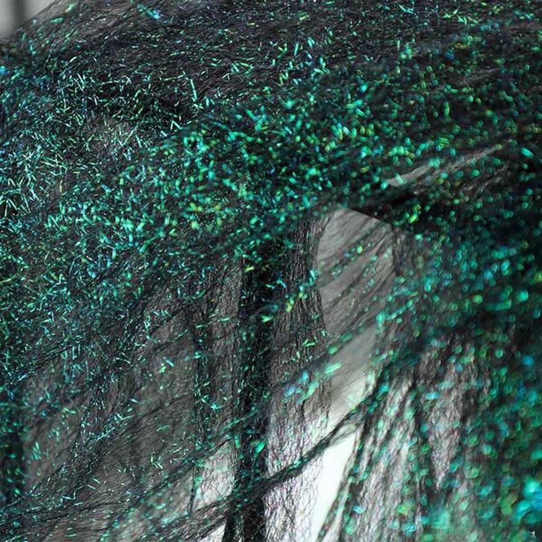1yard Iridescent Mesh Fabric,magic Hollow Out Fabric,background Fabric ...