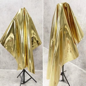 Silver Mirror PU Fabric,gold Mirror PU Fabric,sparkle Shiny PU Faux ...