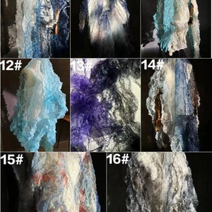 Red Crinkle Organa Fabric,iridescent Holographic Magic Gauze Fabric ...