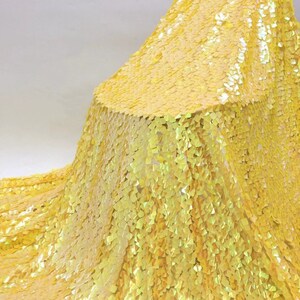 2018 New1 Yard Square Sequin Fabric,iridescent Yellow Sequin Fabric ...