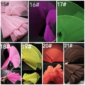 Pleated Hard Fabric,purple Hard Hand Feel Fold Tulle Fabric,ruff Lace ...