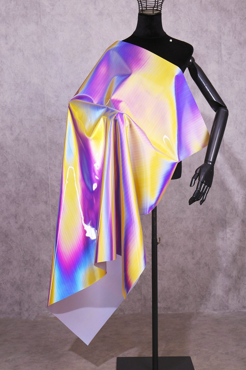 Half Yard Rainbow TPU Fabric,soft Iridescent Tpu,casual Wear,jackets ...