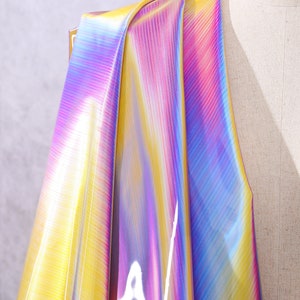 Half Yard Rainbow TPU Fabric,soft Iridescent Tpu,casual Wear,jackets ...