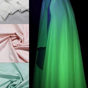 Reflective Fluorescent Fabric,luminous Fabric,no Stretch Changing Color ...