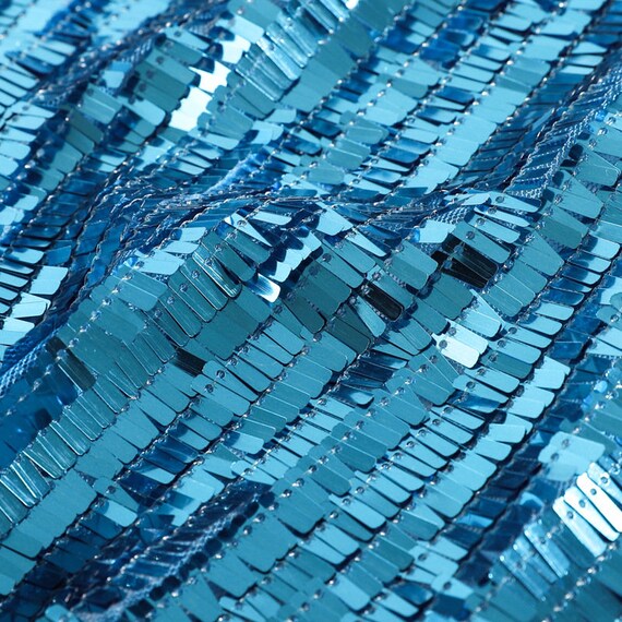 1 Yard Light Blue Sequin Fabric36colors for Choosesparkly - Etsy