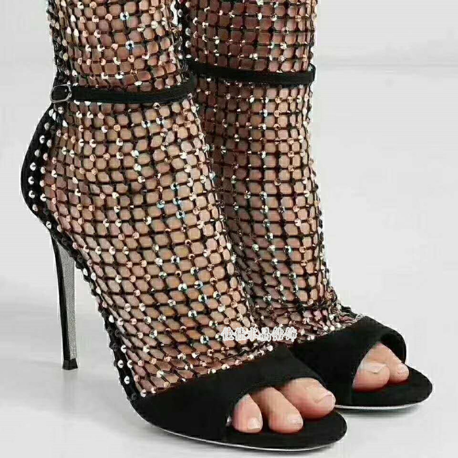 1PC Colorful Rhinestone FishnetBeads Lace FabricA Glass | Etsy