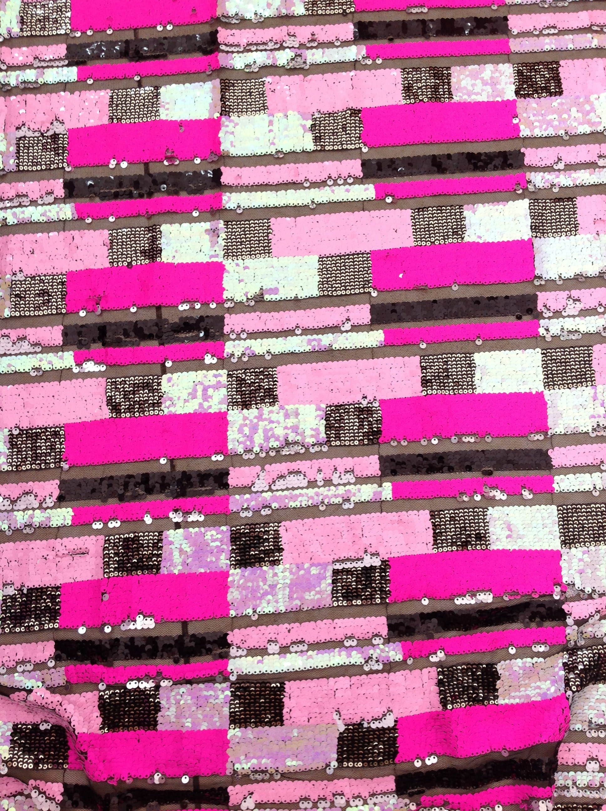 New1 Yard Multicolor Sequin Fabricgeometric Sequin Dress - Etsy