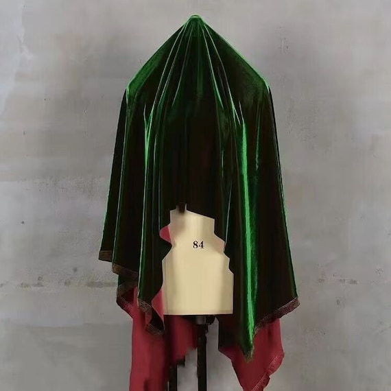 Red Green Iridescent Fabric