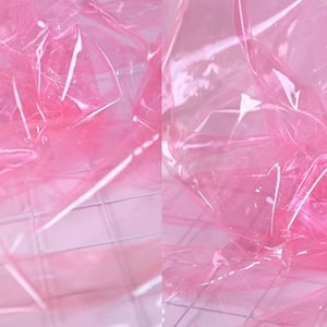 Pink Transparent TPU Fabric,clear Blue PVC Fabric,easy Do Shape,casual ...