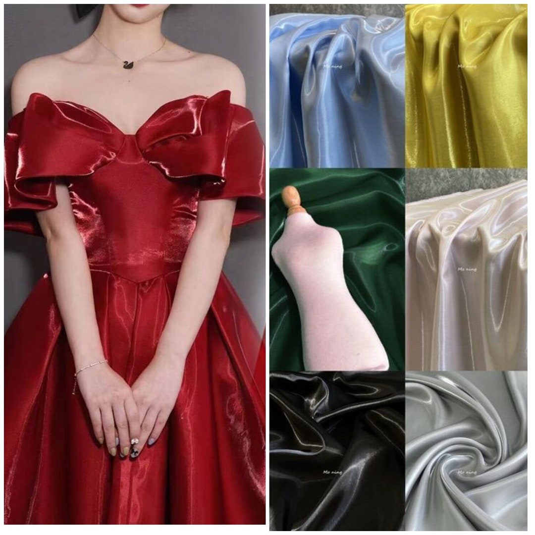 1 Yard Super Shiny Fabric,water Shine Smooth Well Drap Fabric,shiny ...