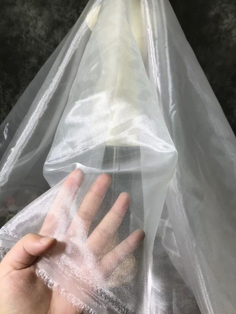 1yards Gauze Fabriccrystal Clear Organza Fabric.wedding | Etsy