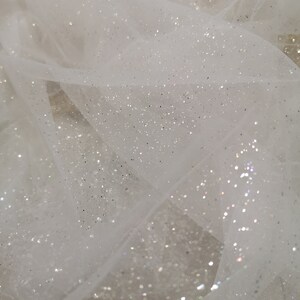 1yard Shiny Glitter Tulle Fabric,sparkle Tulle Fabric With Shimmer ...