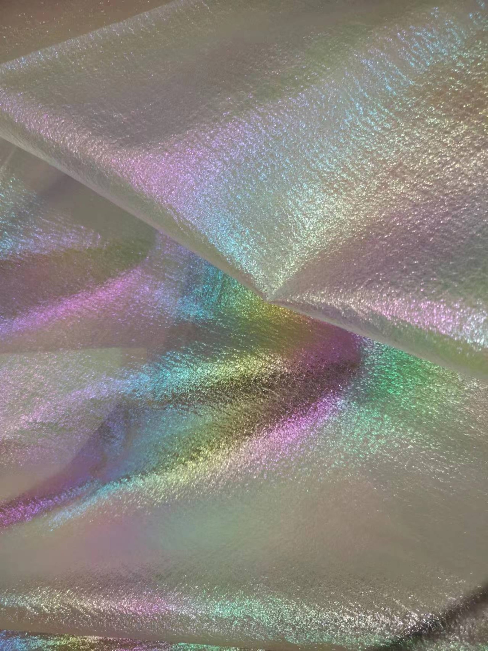 Iridescent Folds Pearl Yarn, Crinkle Sheer Organza Fabric,pleated ...