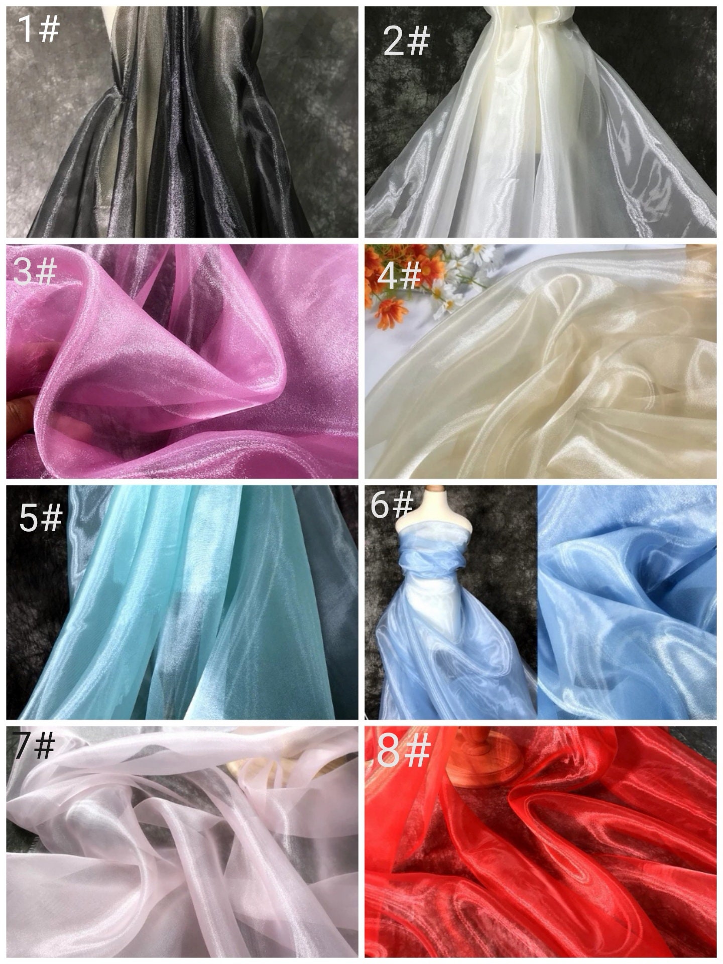 1yards Gauze Fabriccrystal Clear Organza Fabric.wedding | Etsy