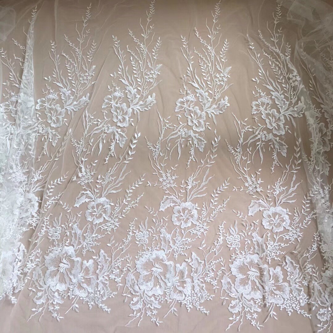 1 Yard High Quality Off-white Lace Fabricguipure Lacebridal | Etsy