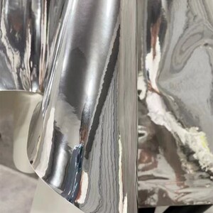 Silver Mirror PU Fabric,gold Mirror PU Fabric,sparkle Shiny PU Faux ...