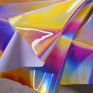 Half Yard Rainbow TPU Fabric,soft Iridescent Tpu,casual Wear,jackets ...