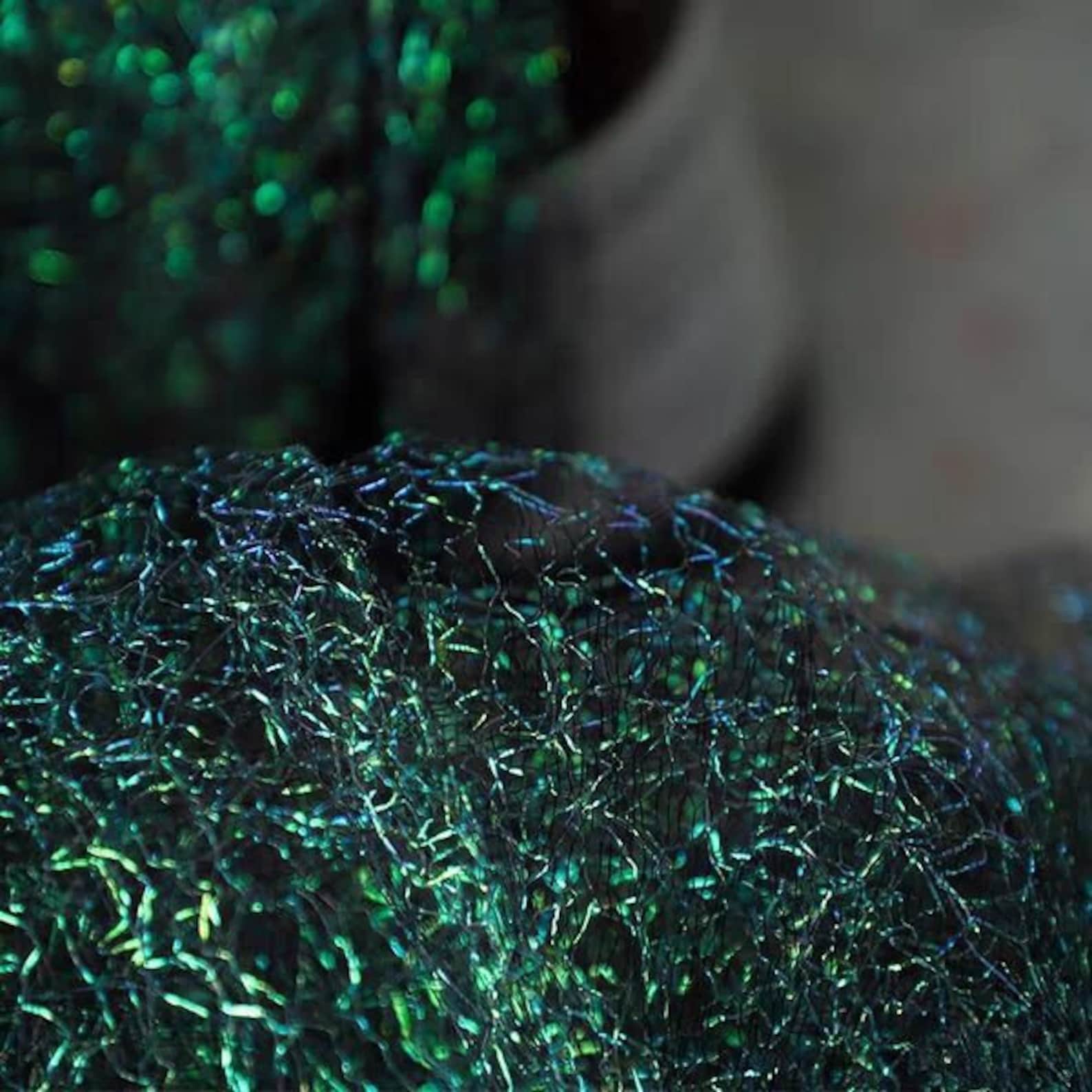 1yard Iridescent Mesh Fabric,magic Hollow Out Fabric,background Fabric ...