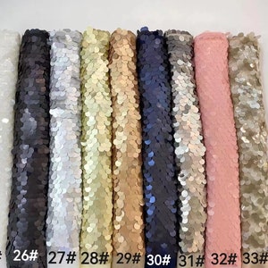 New!!1yard Cream Color Sequin Fabric,dangling Drop Sequin Fabric ...