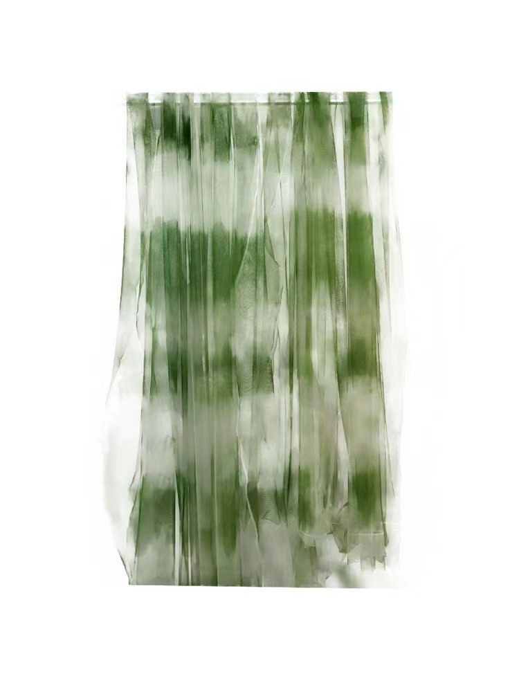 Green Rainbow Tulle Fabric,overstain Tulle Fabric,ombre Soft Smooth ...
