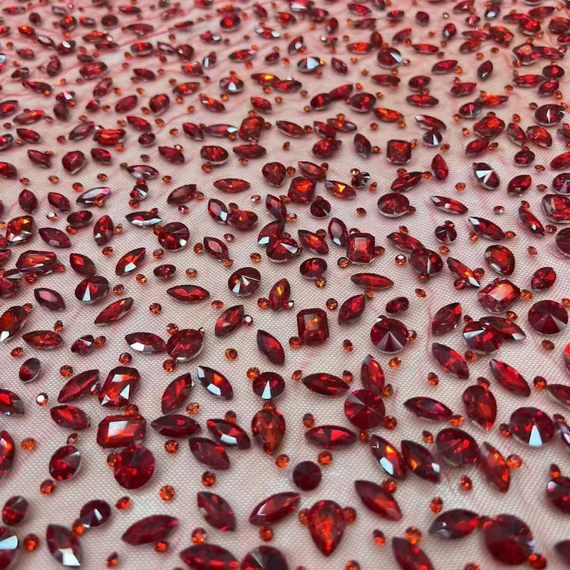 Red Rhinestone Dresses - Etsy UK