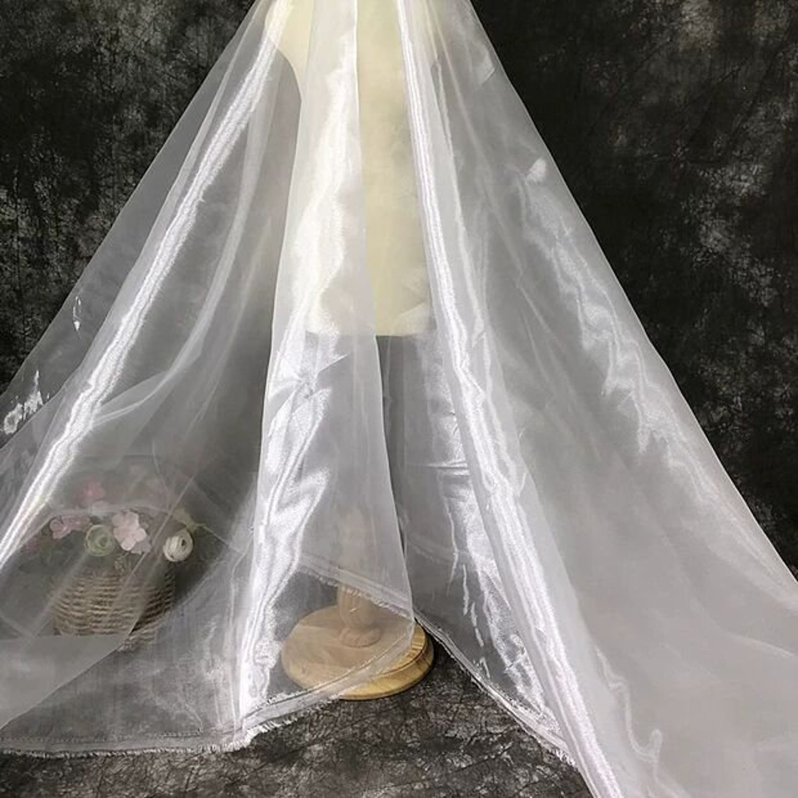 1yards Gauze Fabriccrystal Clear Organza Fabric.wedding | Etsy