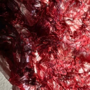 Red Crinkle Organa Fabric,iridescent Holographic Magic Gauze Fabric ...