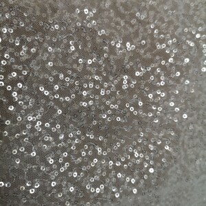 1yard Super Shiny Crystal Clear Sequin Lace,2mm Mini Transparent ...