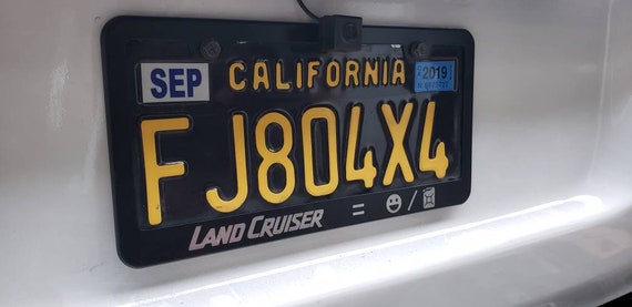 Land cruiser license plate frame store