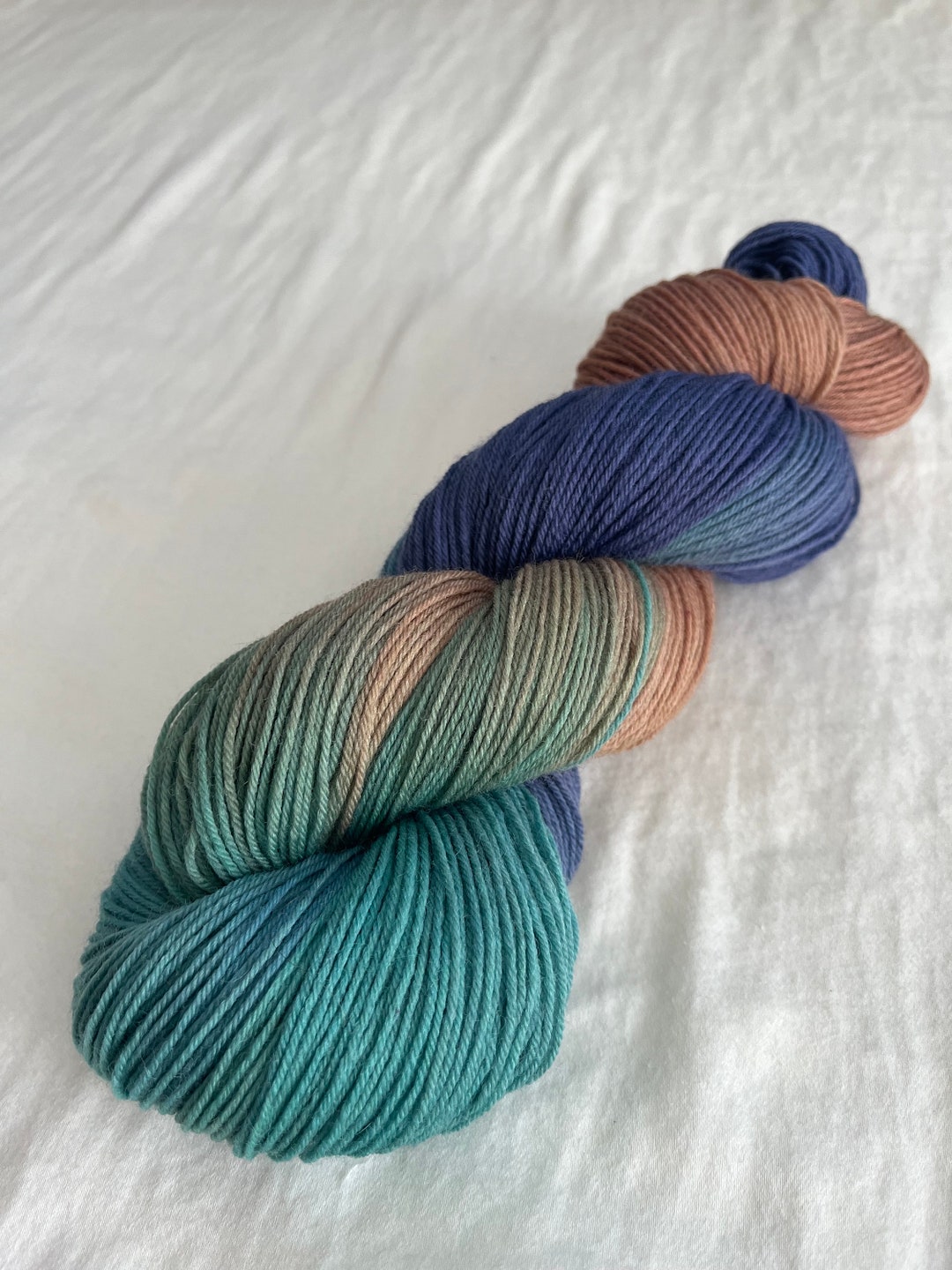 Hand Dyed 4 Ply Sock Yarn 70/30 Superwash Merino/nylon Blend yarn Mop ...