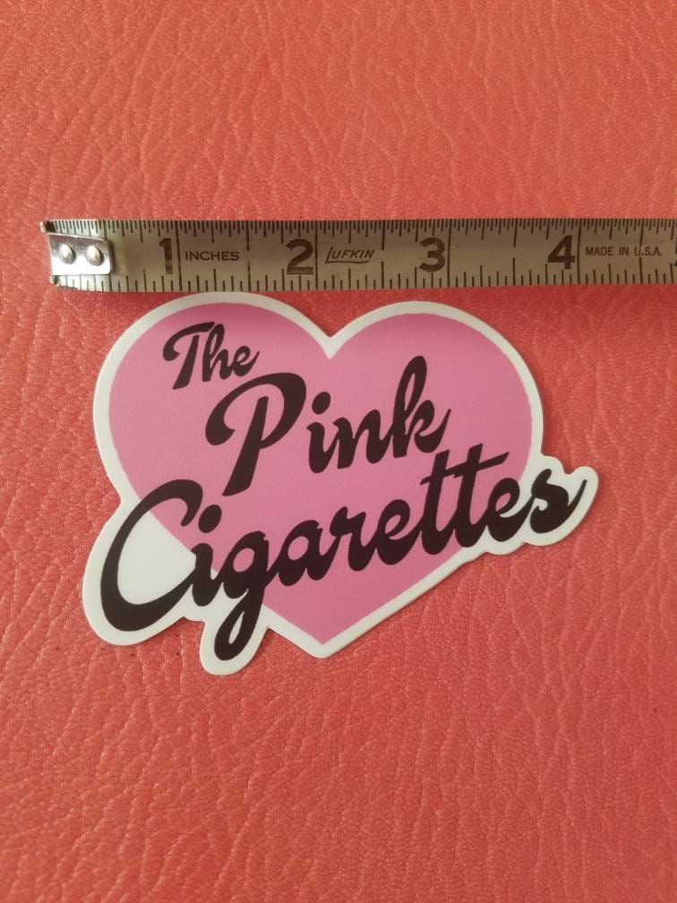 The Pink Cigarettes Heart Sticker. - Etsy