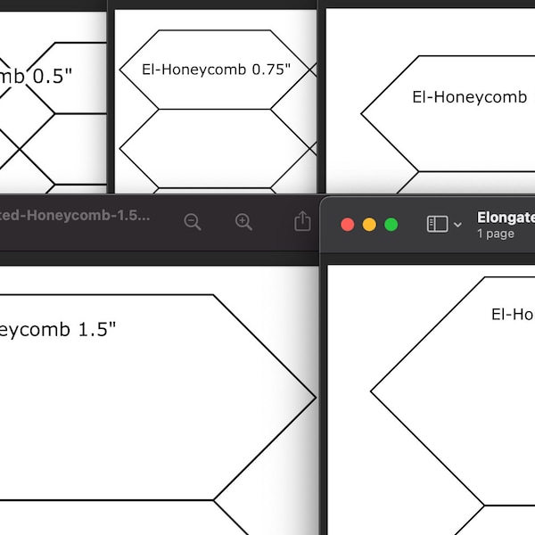Honeycomb Epp Template - Etsy