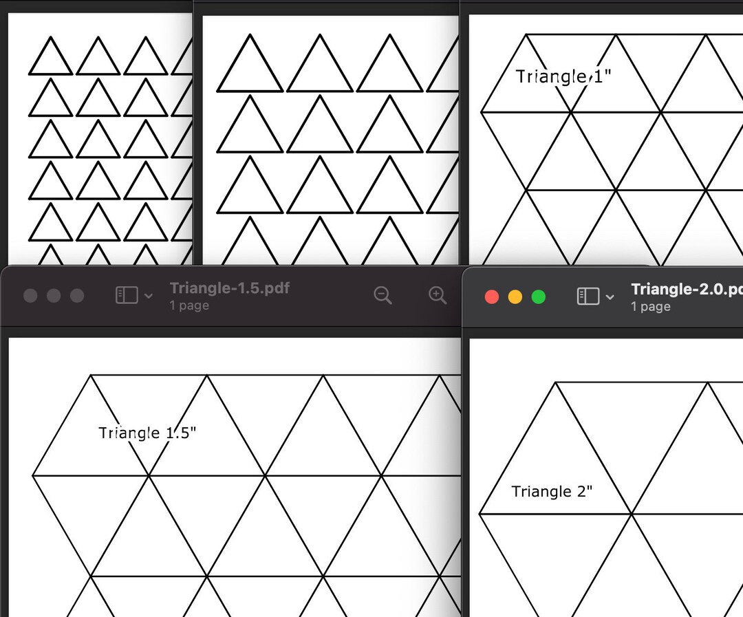 Triangle - Printable English Paper Piecing Template - Etsy