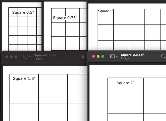 Square Printable English Paper Piecing Template | Etsy