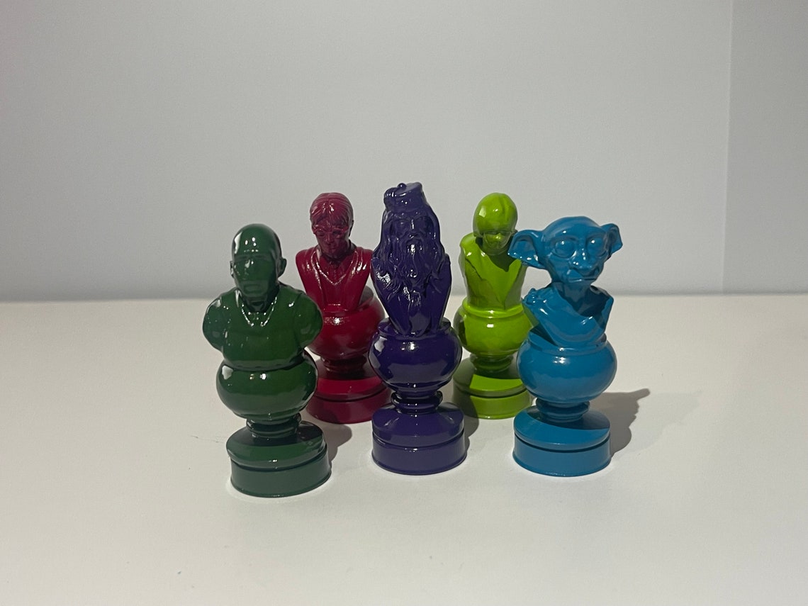 Wizard Figurines 3D Printed Monopoly Board Game - Etsy