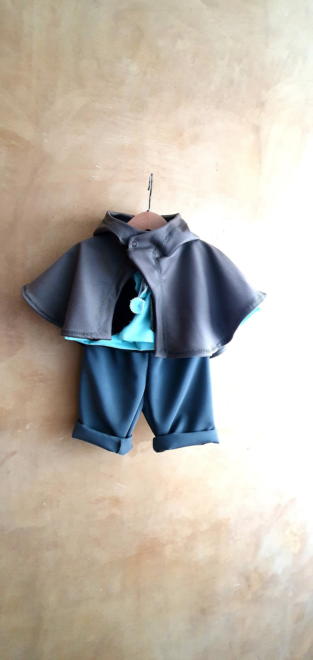 Baby Hobbit Costume 6-9 Months, Medieval OOAK New Born Costume ...