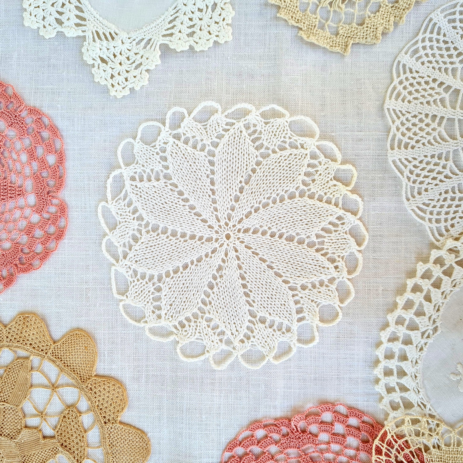 Assorted Lace Doilies Mismatched Set of 10 Mixed Small - Etsy