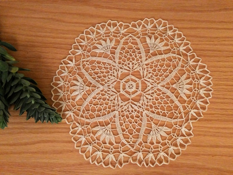 Fine Lace Crochet Doily Wedding Table Decor Thread Crochet - Etsy UK