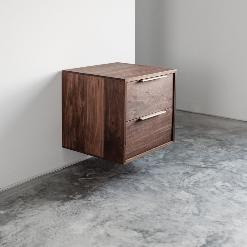 Walnut Nightstand - Etsy