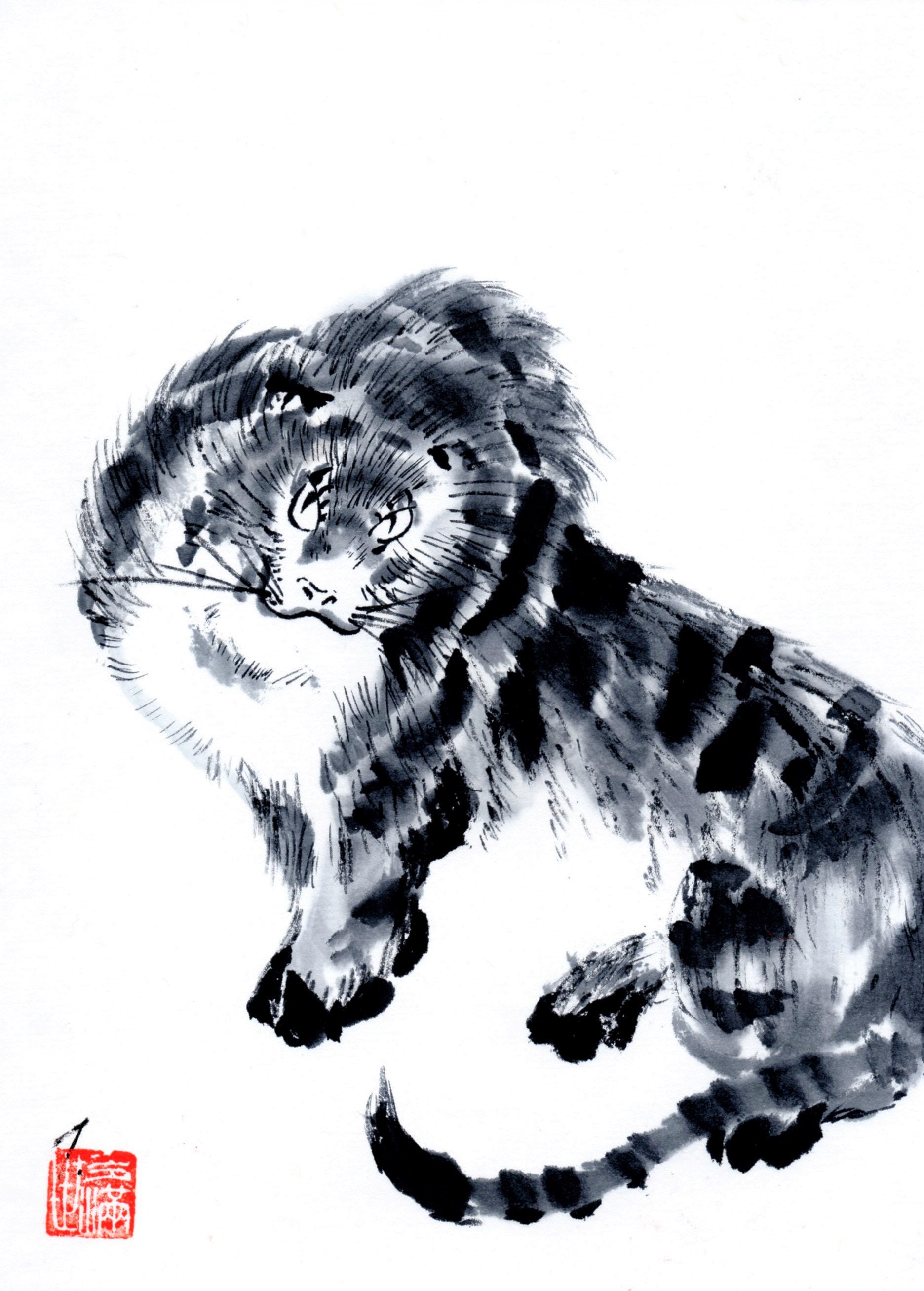 Japanese Traditional Tiger Art