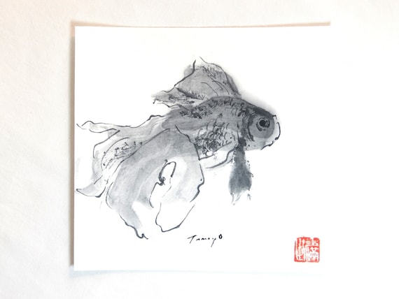 Japanese Goldfish Drawing
