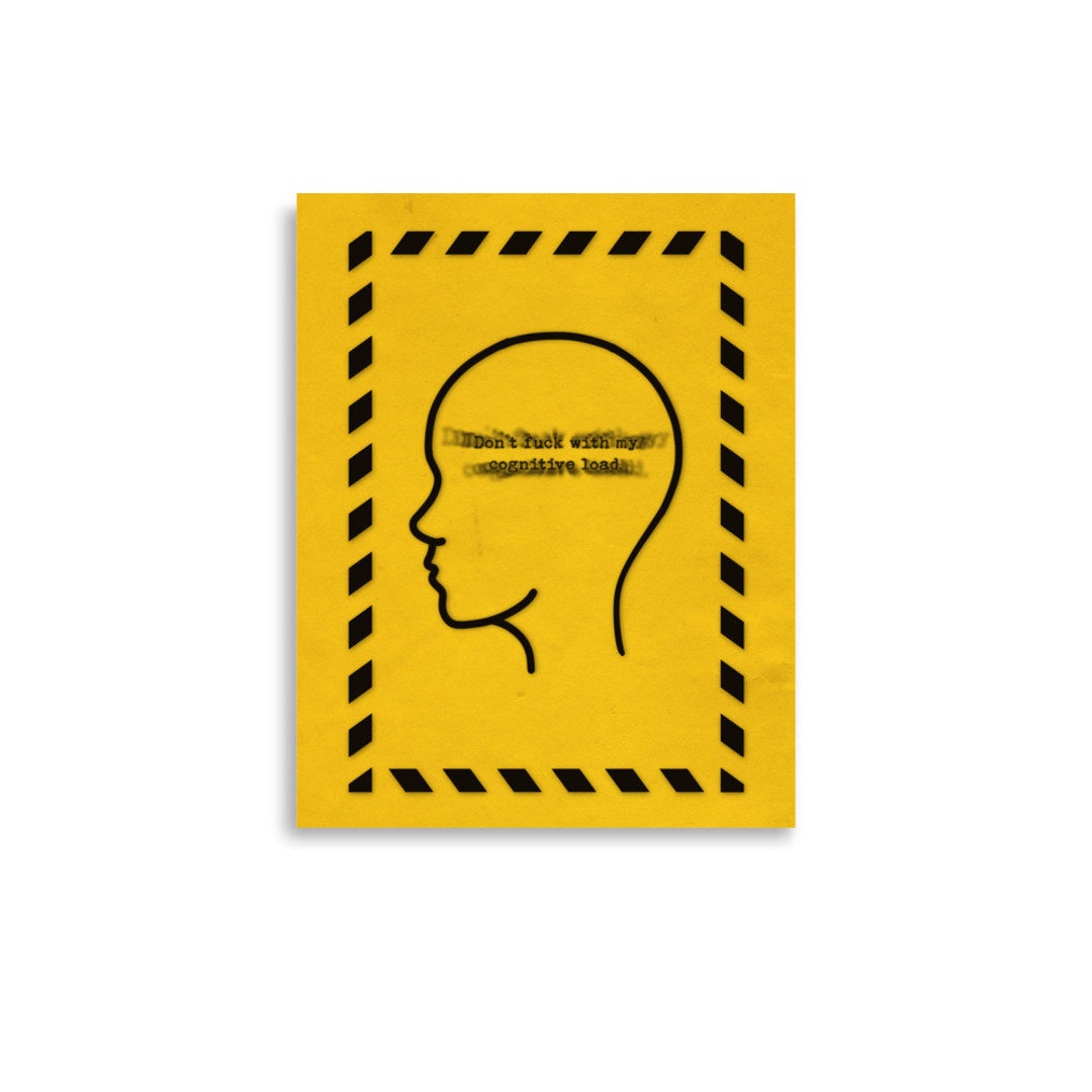 Cognitive Load Warning Poster - Etsy