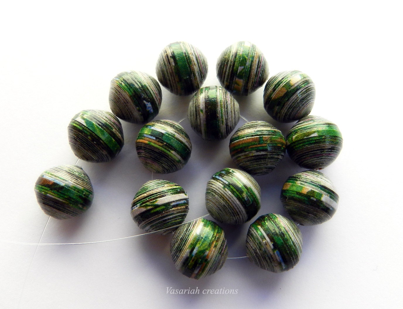 DIY Tutorial Round Paper Beads Small Size 10mm How to Realize | Etsy