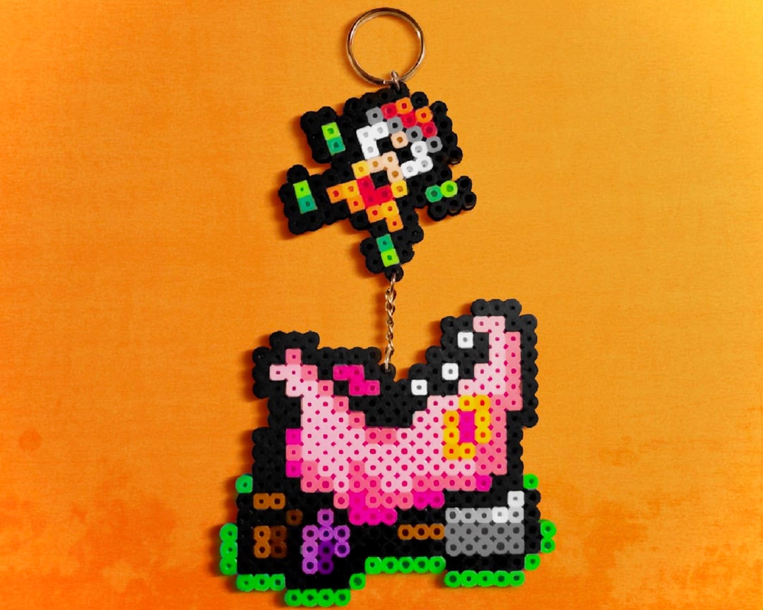 Maws Bead Sprite Keychain | Splatoon Salmon Run - Etsy
