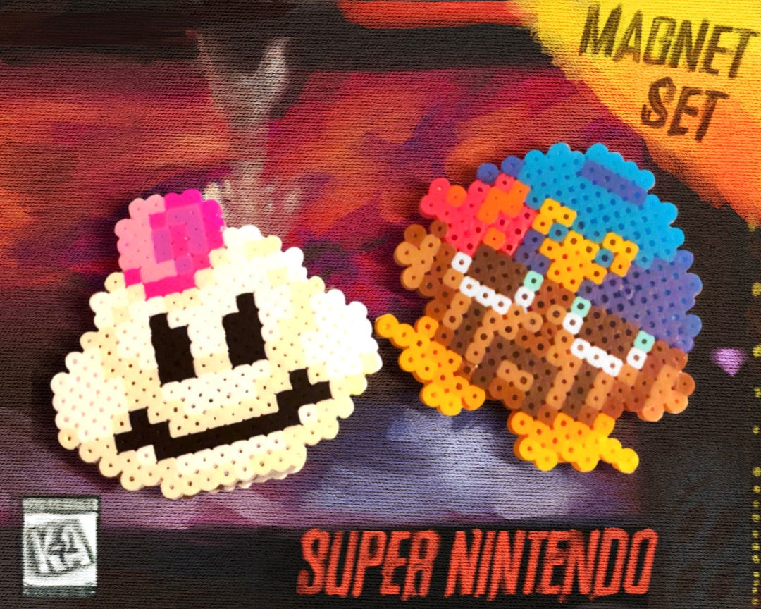 Geno and Mallow Bead Sprite Magnets Super Mario RPG Inspired - Etsy