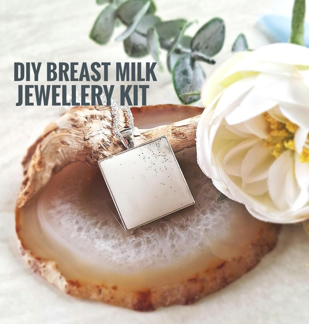 DIY Breast Milk Keepsake Necklace Kit, New Mum Gift, Breast Milk ...